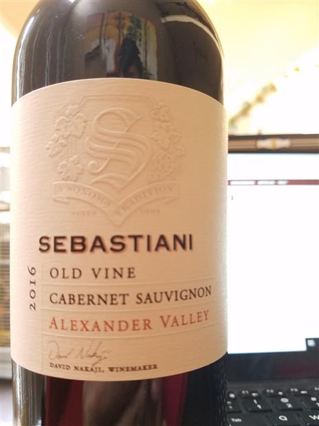 2016 Sebastiani Vineyards & Winery Cabernet Sauvignon Old Vine ...