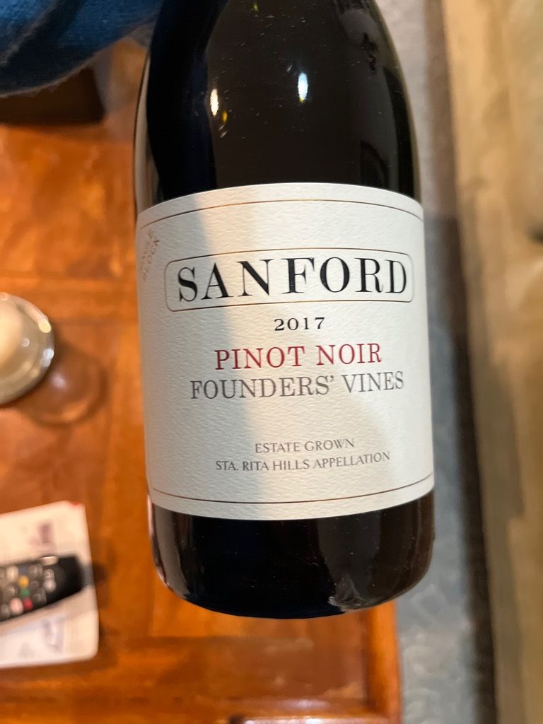 2017 Sanford Pinot Noir Founders Vines Sanford & Benedict Vineyard, USA ...