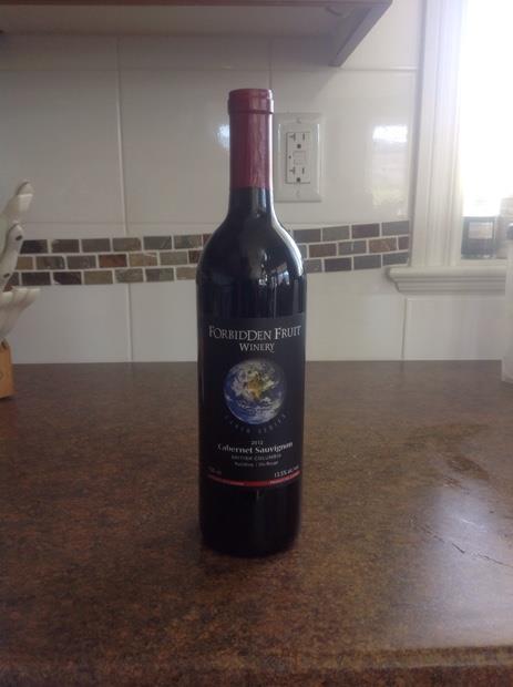 2012 Forbidden Fruit Winery Cabernet Sauvignon Earth Series, Canada ...