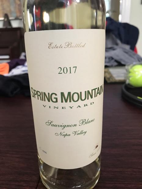 2017 Spring Mountain Vineyard Sauvignon Blanc, USA, California, Napa ...