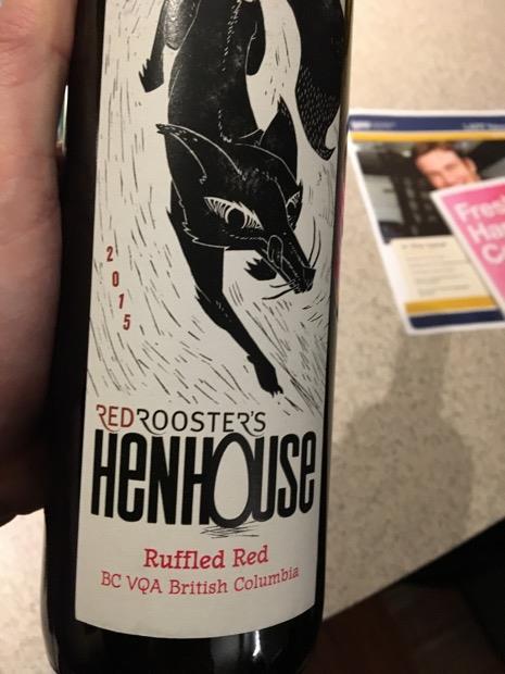 2015 Red Rooster Winery Henhouse Ruffled Red, Canada, British Columbia ...