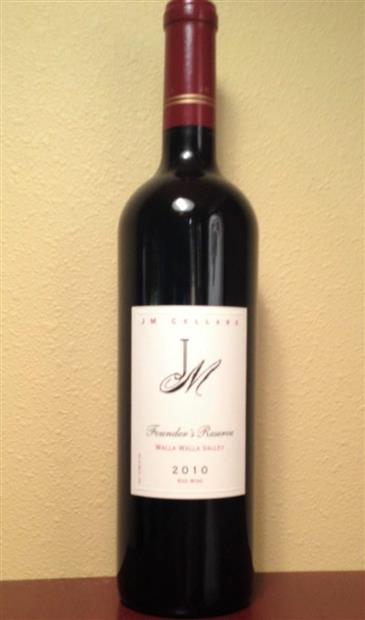 2010 JM Cellars Founder's Reserve, USA, Washington, Columbia Valley ...