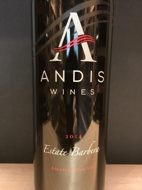 2015 Andis Wines Barbera Estate, USA, California, Sierra Foothills ...
