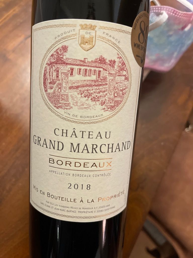 2018 Château Grand Marchand, France, Bordeaux - CellarTracker