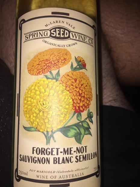 2015 Spring Seed Wine Company Forget Me Not, Australia, South Australia ...