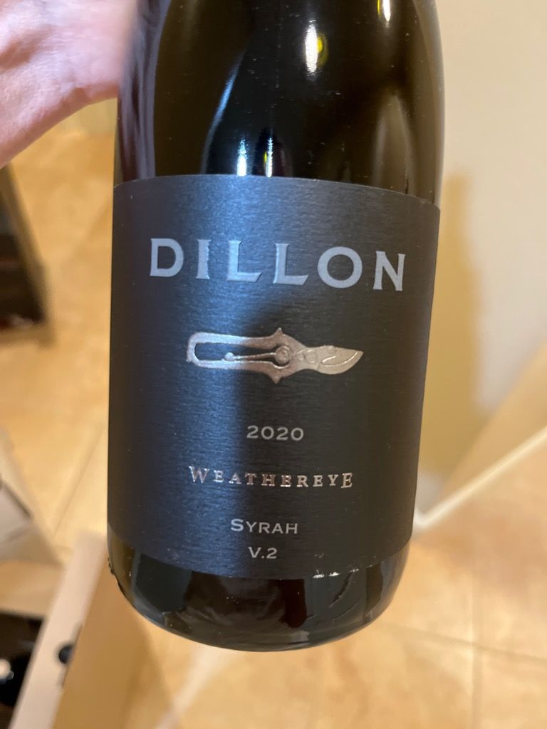 2020 Dillon Cellars Syrah V.2 WeatherEye Vineyard, USA, Washington ...