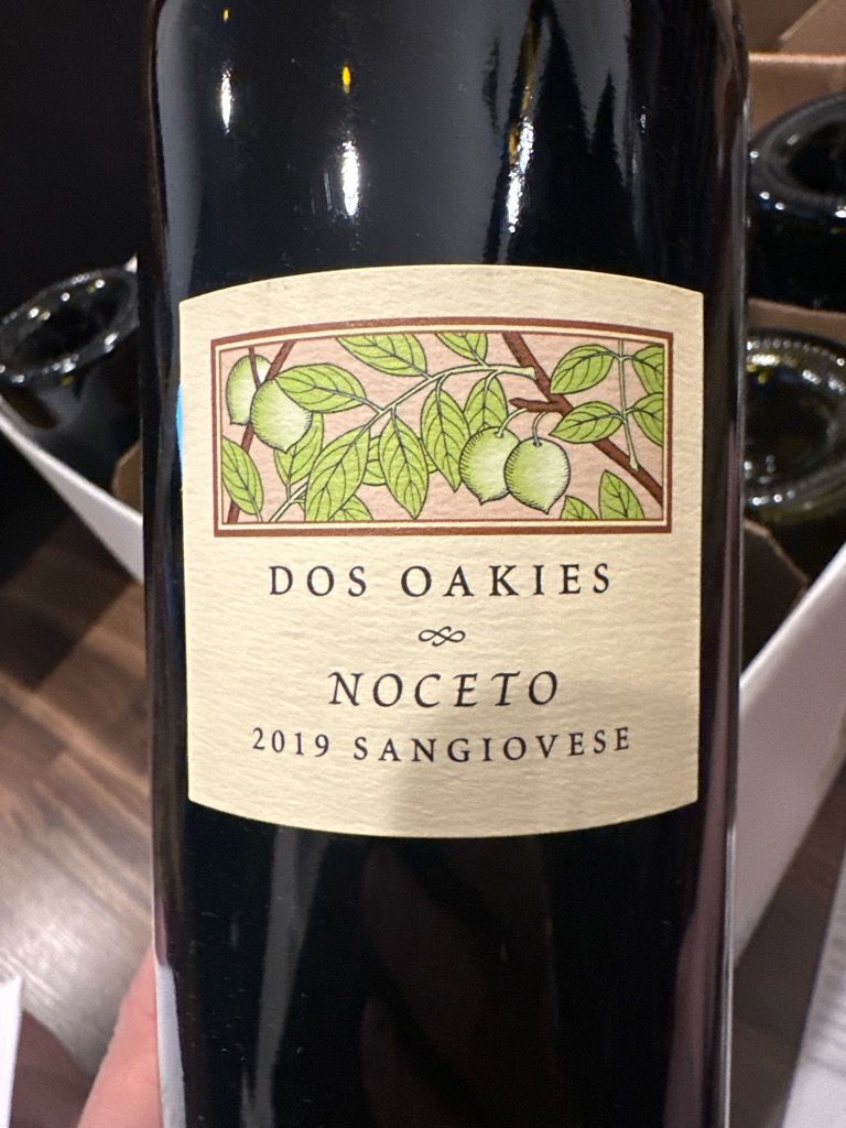 2020 Vino Noceto Sangiovese Dos Oakies, USA, California, Sierra ...