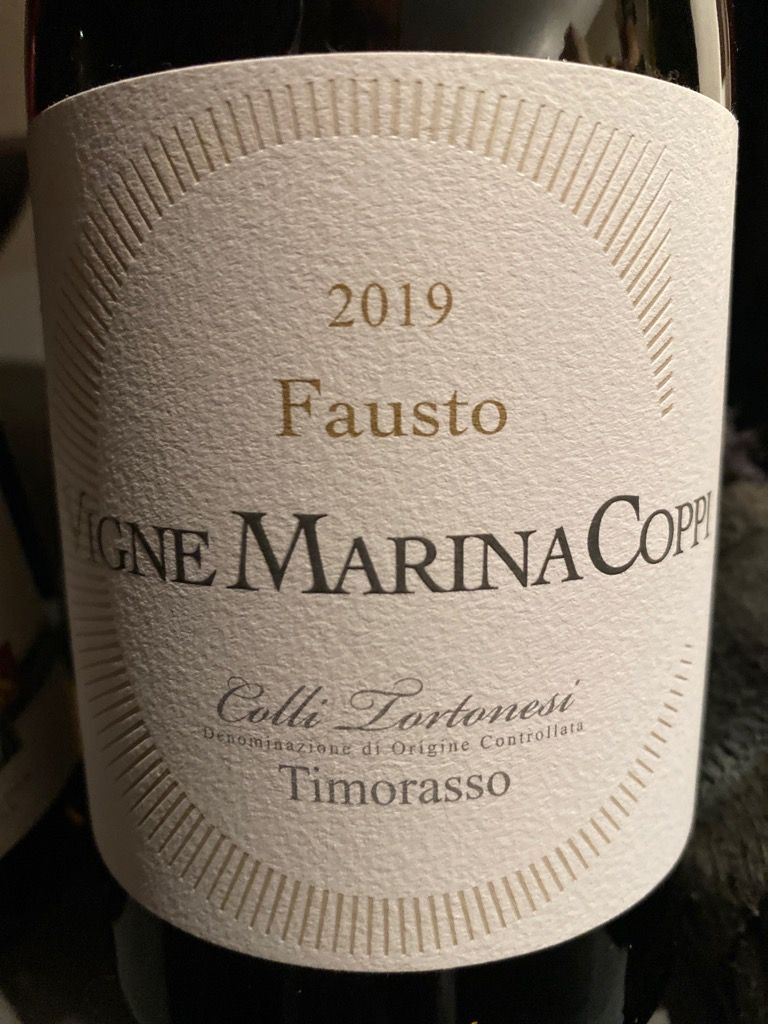 2019 Vigne Marina Coppi Colli Tortonesi Fausto, Italy, Piedmont, Colli ...