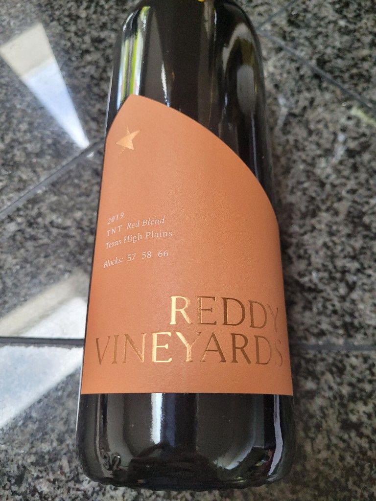 2019 Reddy Vineyards TNT Reddy Vineyard, USA, Texas, Texas High Plains ...