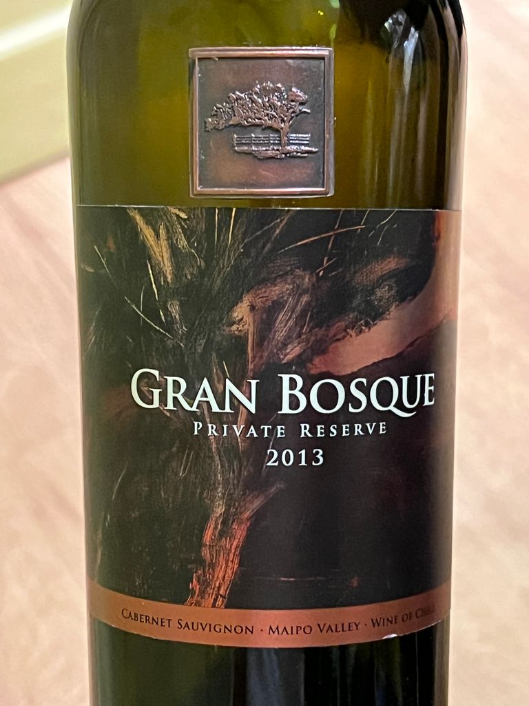 2013 Casas del Bosque Cabernet Sauvignon Gran Bosque Private Reserve ...
