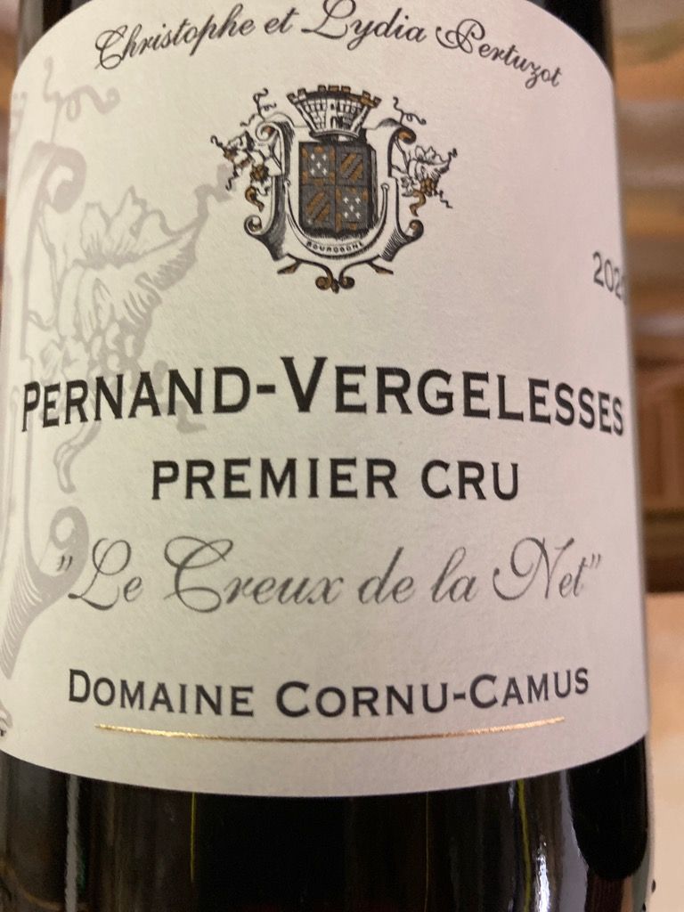 2020 Domaine Cornu-Camus Pernand-Vergelesses 1er Cru Creux de la Net ...