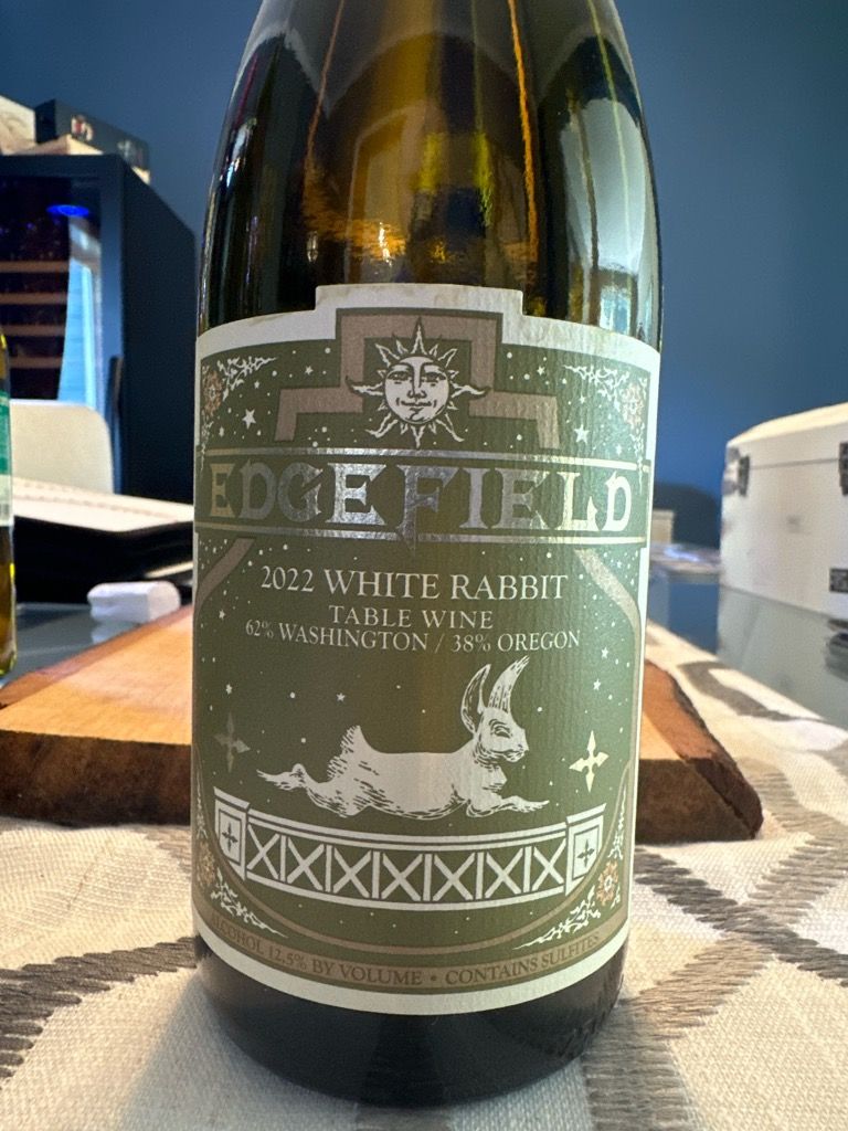 2022 Edgefield Winery White Rabbit, USA, Oregon/Washington - CellarTracker