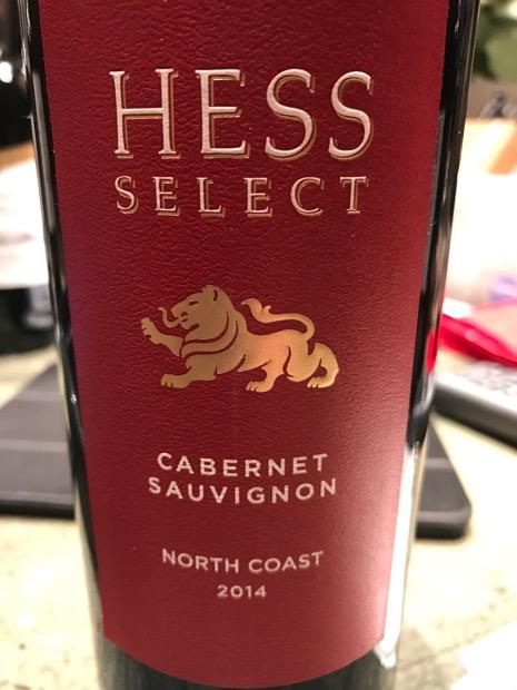 2014 The Hess Collection Cabernet Sauvignon Hess Select, USA ...