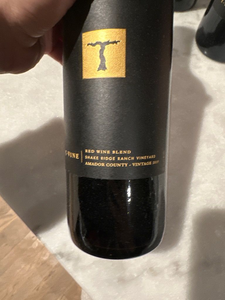 2021 T-Vine Cellars Red Wine Amador County, USA, California, Sierra ...