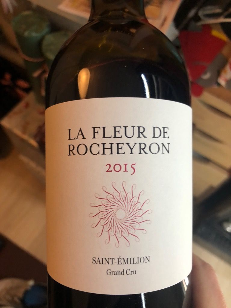 2015 Château Rocheyron La Fleur de Rocheyron (second wine), France ...