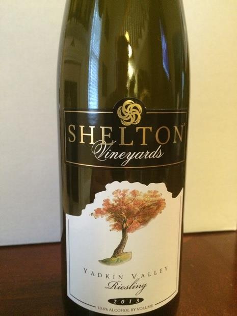 2012 Shelton Vineyards Riesling, USA, North Carolina, Yadkin Valley ...
