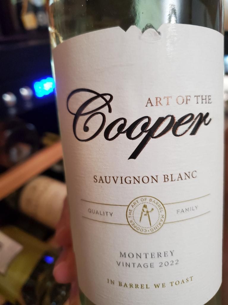 2023 Art of the Cooper Sauvignon Blanc Big Sur Vineyards Monterey County, USA, California ...