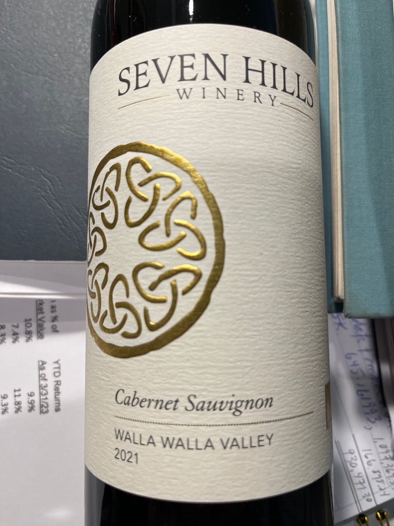 2022 Seven Hills Winery Cabernet Sauvignon McClellan Estate Vineyard, USA, Washington, Columbia ...