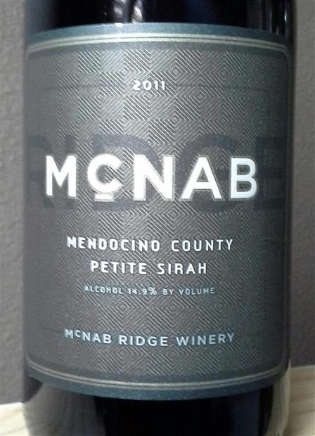 2011 McNab Ridge Petite Sirah, USA, California, North Coast, Mendocino ...
