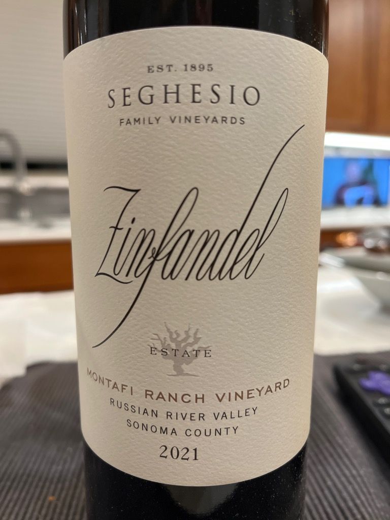 2021 Seghesio Family Vineyards Montafi, USA, California, Sonoma County ...