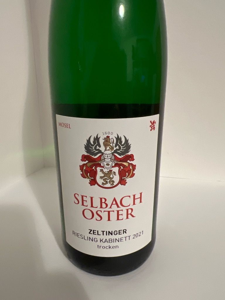 2021 Selbach-Oster Zeltinger Riesling Kabinett trocken, Germany, Mosel ...