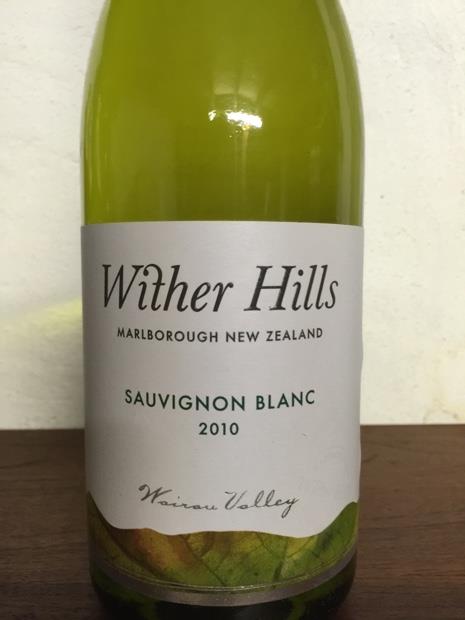 2010 Wither Hills Sauvignon Blanc, New Zealand, South Island ...