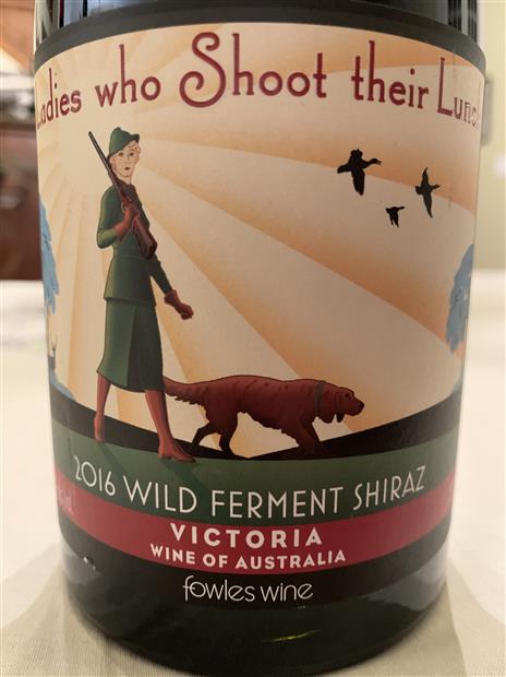 2016 Fowles Wine / Plunkett Fowles Shiraz Ladies Who Shoot Their Lunch ...