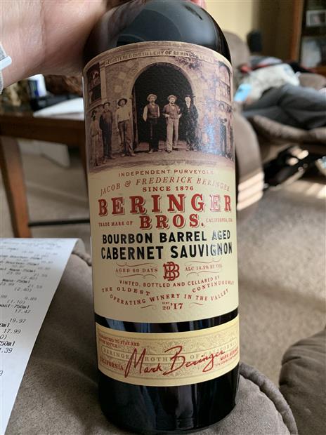 2017 Beringer Bros. Cabernet Sauvignon Bourbon Barrel Aged, USA ...