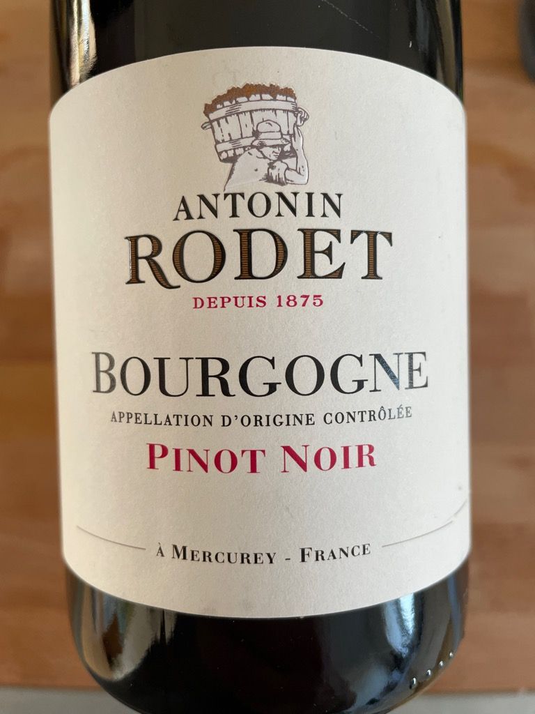 2021 Antonin Rodet Pinot Noir Bourgogne A. Rodet, France, Burgundy ...