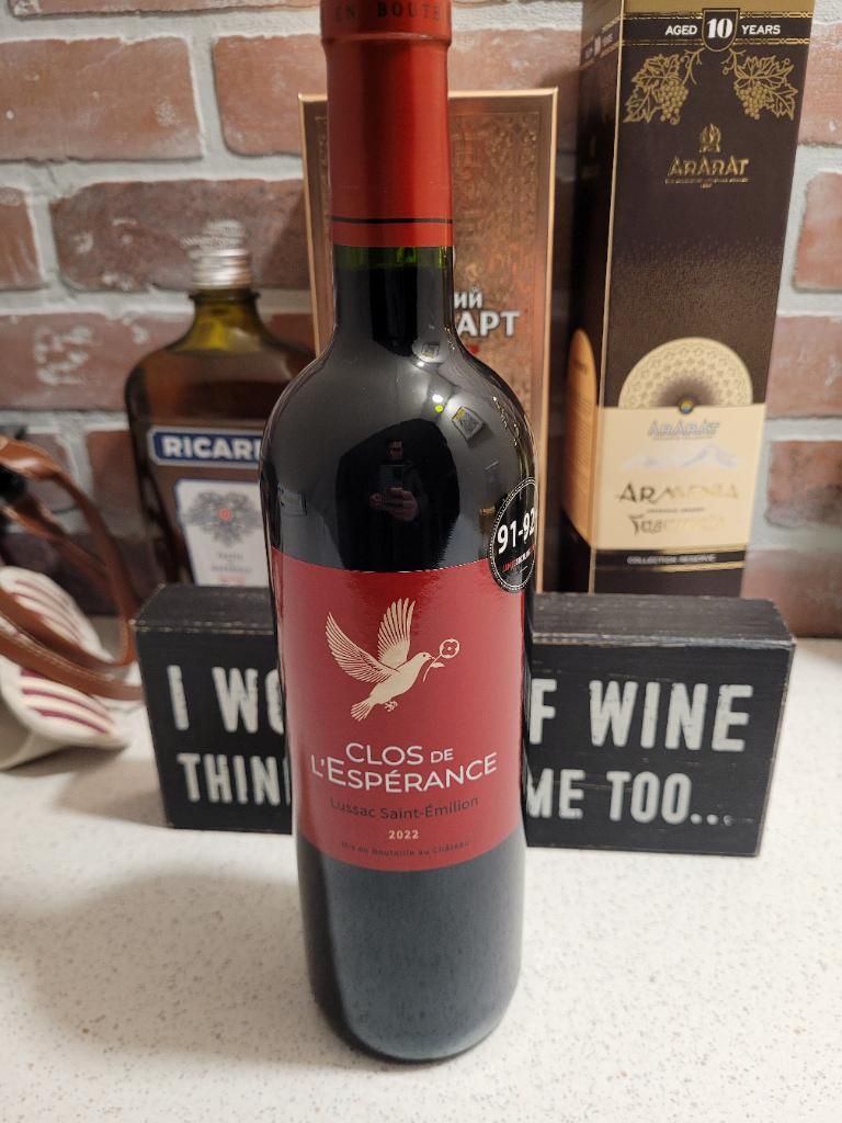 2022 Clos de L’Espérance, France, Bordeaux, Libournais, Lussac-St ...