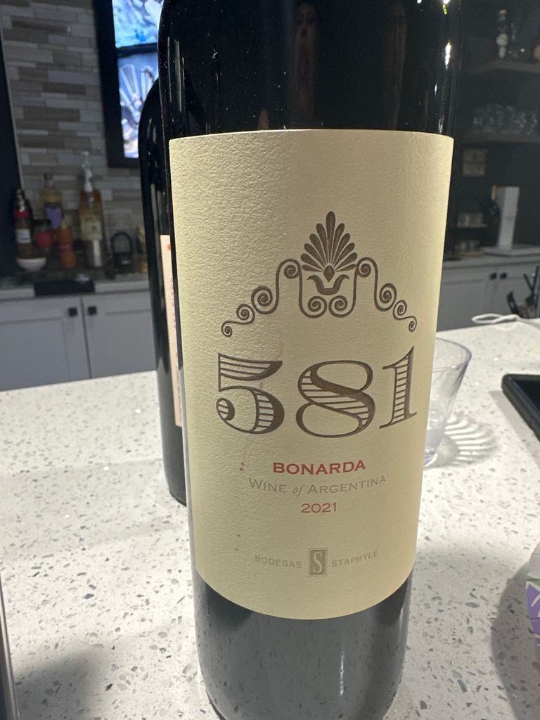 2022 Bodegas Staphyle 581 Bonarda, Argentina, Mendoza - CellarTracker