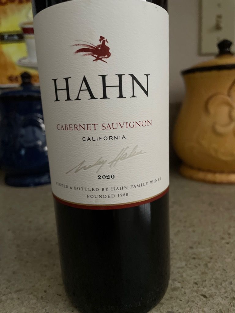 2020 Hahn Cabernet Sauvignon, USA, California - CellarTracker