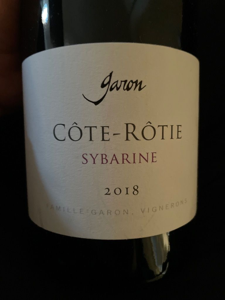 2019 Domaine Garon Côte-Rôtie La Sybarine, France, Rhône, Northern ...
