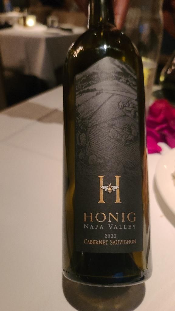 2022 Honig Cabernet Sauvignon, USA, California, Napa Valley - CellarTracker