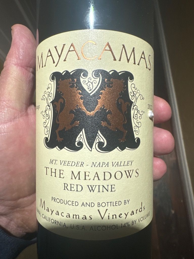 2022 Mayacamas Vineyards The Meadows, USA, California, Napa Valley, Mt ...
