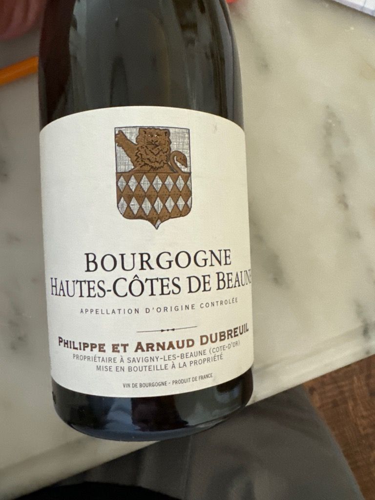 2022 Philippe et Arnaud Dubreuil Bourgogne Hautes-Côtes de Beaune Blanc ...