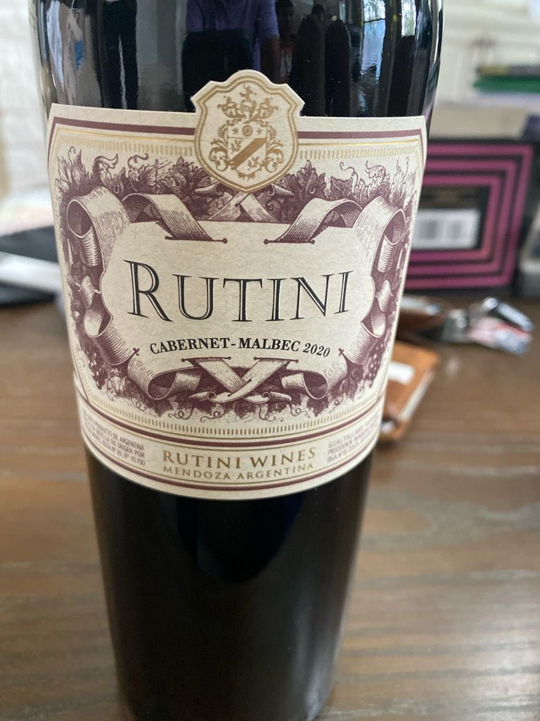 2020 Rutini Cabernet Sauvignon - Malbec Colección, Argentina, Mendoza ...