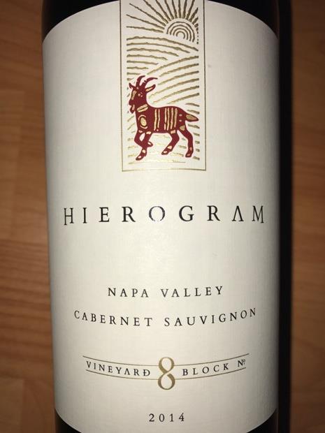 2014 Hierogram Wines Cabernet Sauvignon Block No. 8, USA, California ...