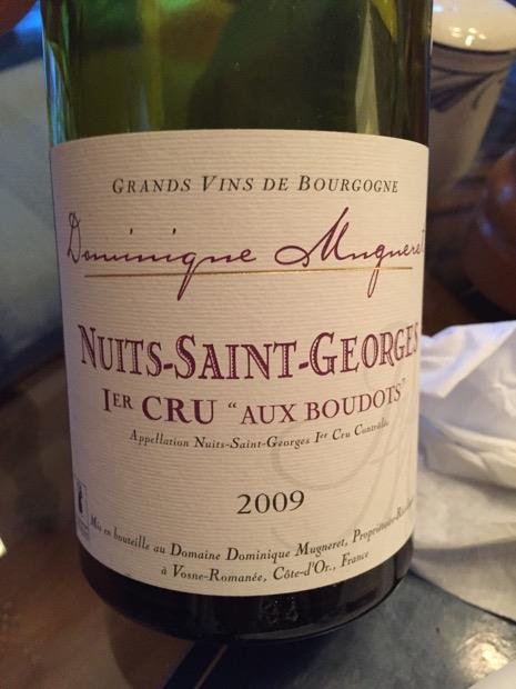 2009 Domaine Dominique Mugneret Nuits St. Georges 1er Cru Les Boudots ...