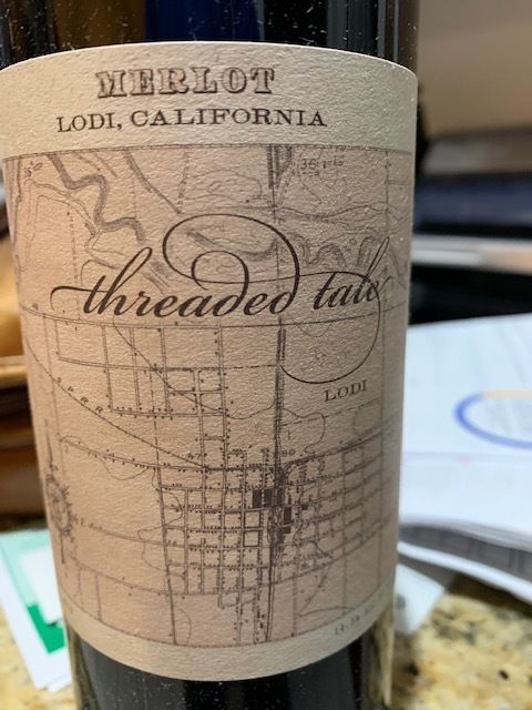 2019 94558 Wine Merlot Threaded Tale, USA, California, Central Valley ...