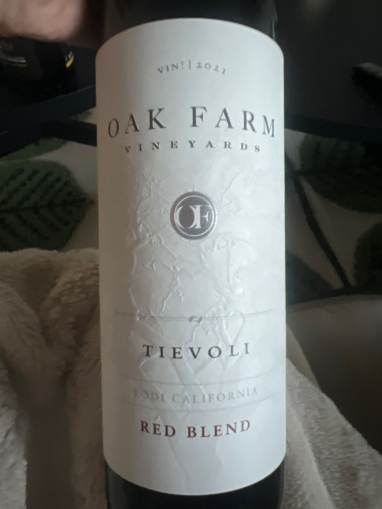 2021 Oak Farm Vineyards Tievoli, USA, California, Central Valley, Lodi - CellarTracker