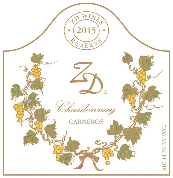 2015 ZD Wines Chardonnay Reserve, USA, California, Napa / Sonoma ...