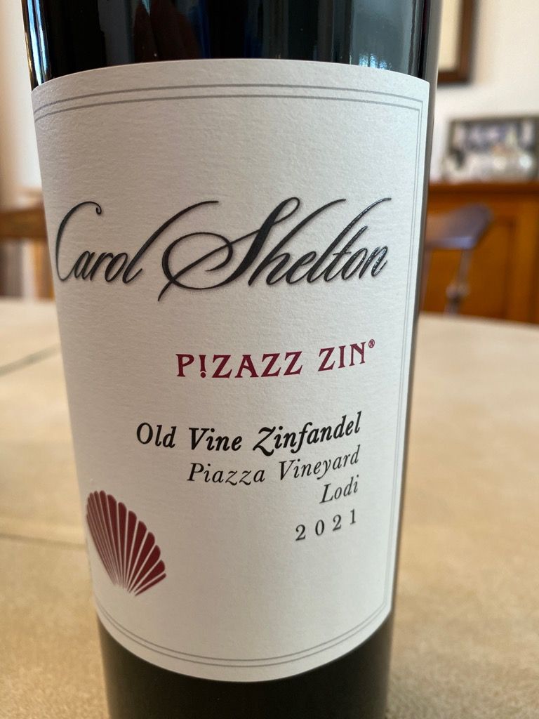 2021 Carol Shelton Wines Zinfandel Pizazz Zin Piazza Vineyard Old Vine ...