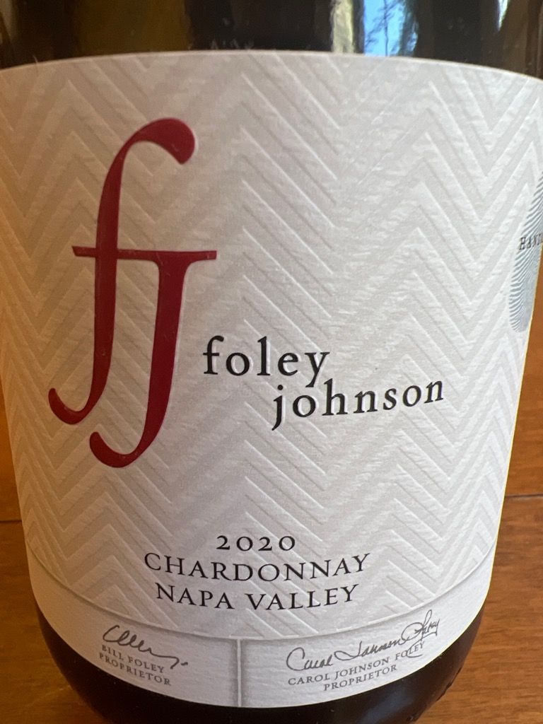 2020 Foley Johnson Chardonnay, USA, California, Napa Valley - CellarTracker