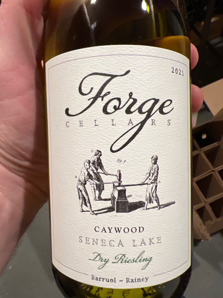 2021 Forge Cellars Dry Riesling Caywood Vineyard, USA, New York, Finger ...