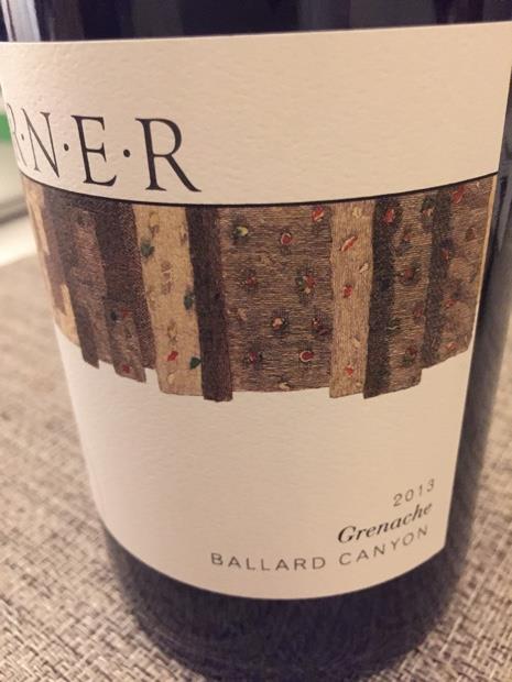 2013 Larner Vineyard Grenache, USA, California, Central Coast, Ballard ...