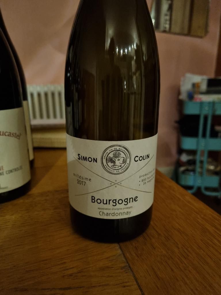 2017 Simon Colin Chardonnay Bourgogne, France, Burgundy, Bourgogne ...