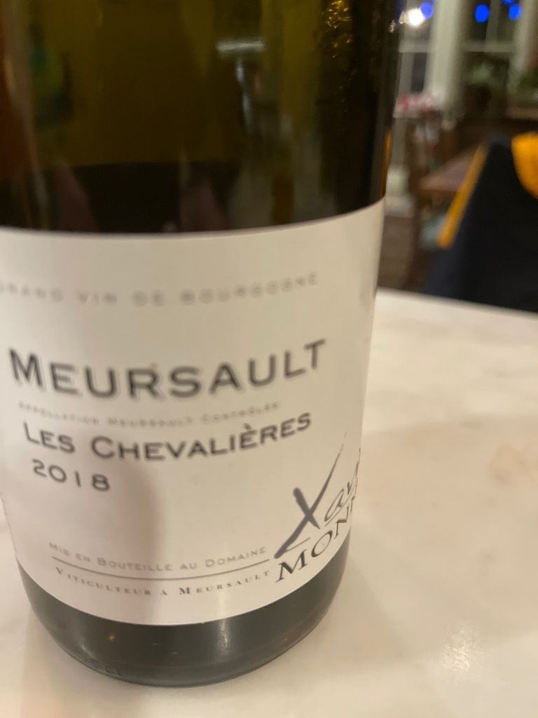 2018 Xavier Monnot Meursault Les Chevalières, France, Burgundy, Côte de ...