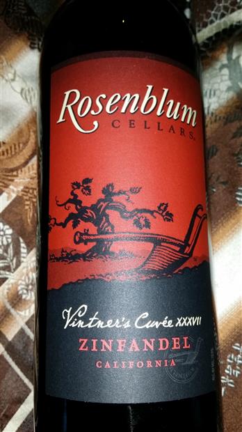 NV Rosenblum Cellars Zinfandel Vintner's Cuvee XXXVII, USA, California ...