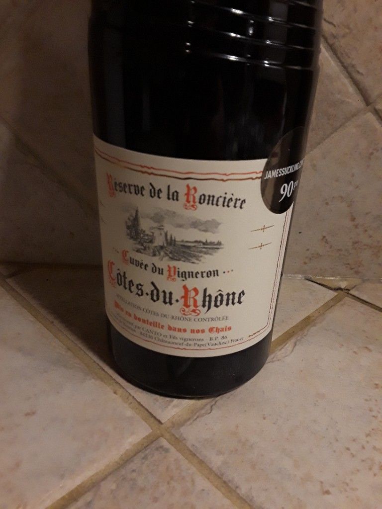 2017 Domaine de la Ronciere Côtes du Rhône Rescator Reserve, France ...